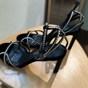 Nina Ricci | Shoes | Elegant Nina Ricci Crystals Black Pumps 65 | Poshmark